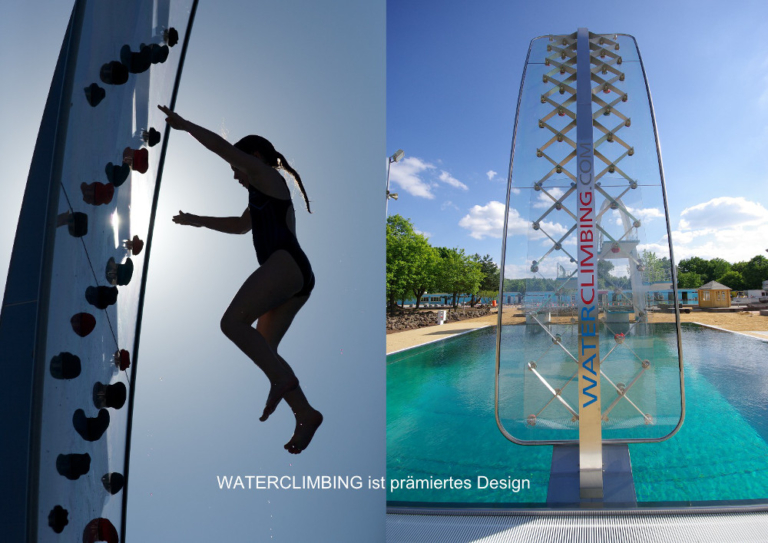 WATERCLIMBING – Poolside climbing walls I Climbing and bouldering walls ...